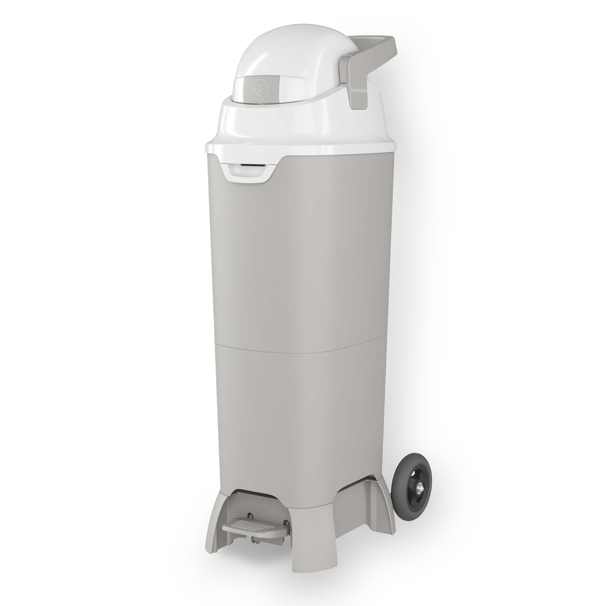 Pro Hands-Free Tall Diaper Pail with Wheels | Foundations Childcare