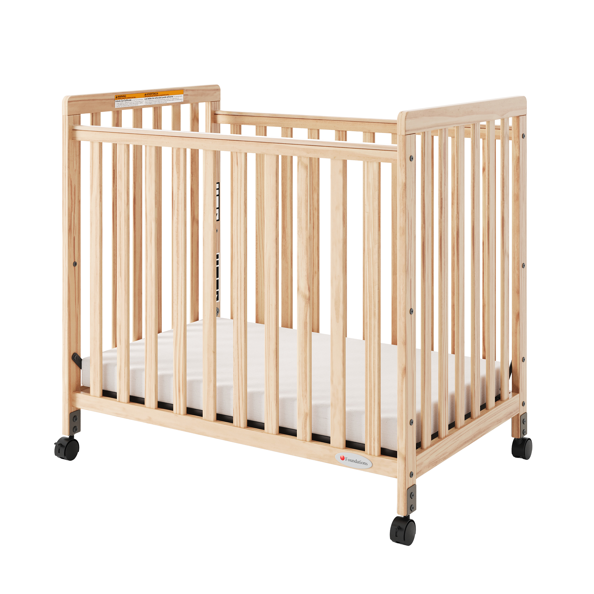 SafetyCraft Compact Childcare Crib with ClearView End Panels | Daycare ...